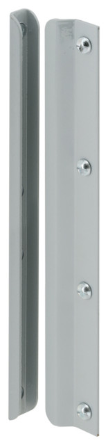 12" Gray Painted Steel Constructed Latch Shield, For Swing-In Doors, 1 ...