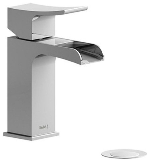 Zendo Single Hole Lavatory Open Spout Faucet, Chrome - Contemporary ...