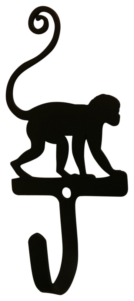 Monkey- Wall Hook - Contemporary - Wall Hooks - by Village Wrought Iron ...