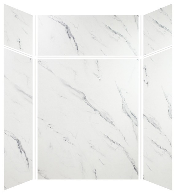 Transolid Expressions Shower Wall Kit, 48"x60"x96" - Contemporary ...