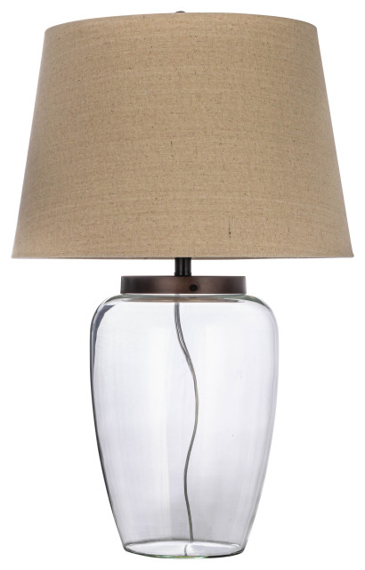 Glass Fillable Table Lamp With Shade - Transitional - Table Lamps - by ...