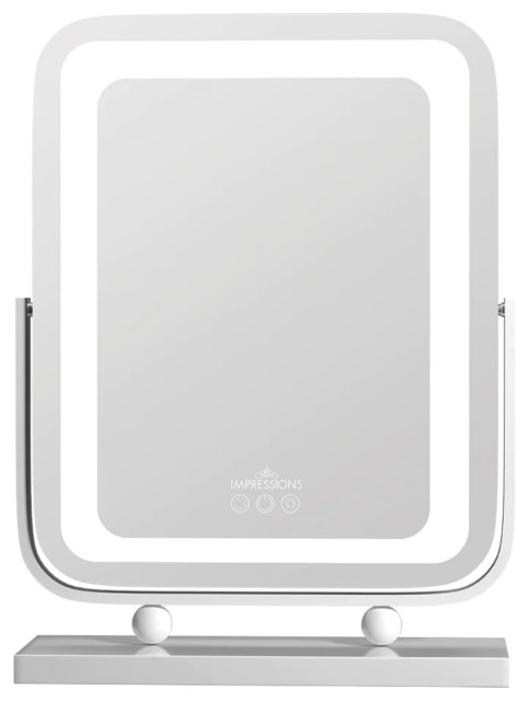 Touch Allure Tri Tone LED 360 Degree Tilt Makeup Mirror - Modern ...