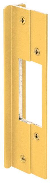Gold Anodized Latch Bolt Guard Plate - Traditional - Door Hardware - by ...