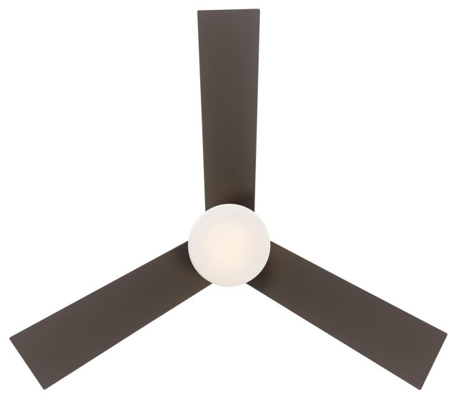 Axis 1 Light 44 in. Indoor Ceiling Fan, 3500K, Bronze - Transitional ...