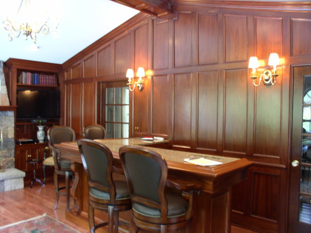 Mahogany Wall Panels - Traditional - Dining Room - Other - by Carriage ...
