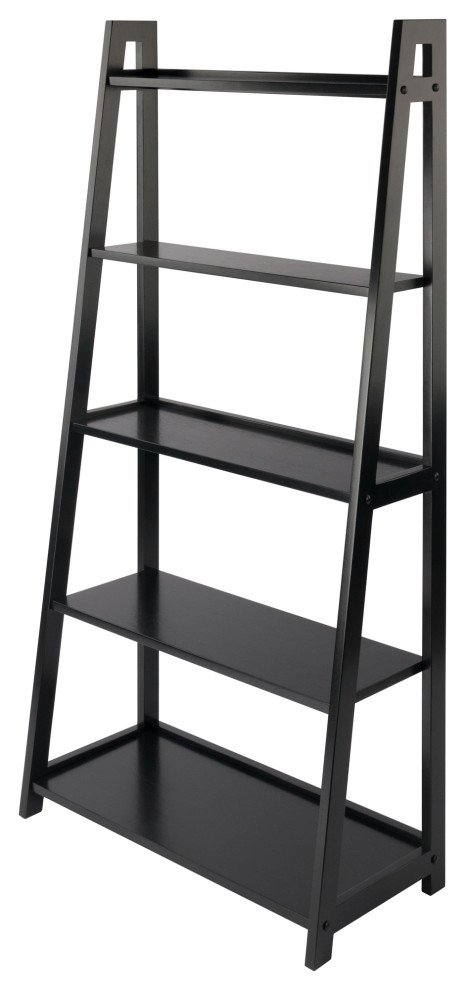 Adam 5-Tier A-Frame Shelf, Black - Transitional - Display And Wall ...