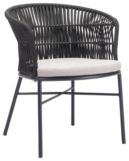 Freycinet Dining Chair (Set of 2) Black - Midcentury - Outdoor Dining ...