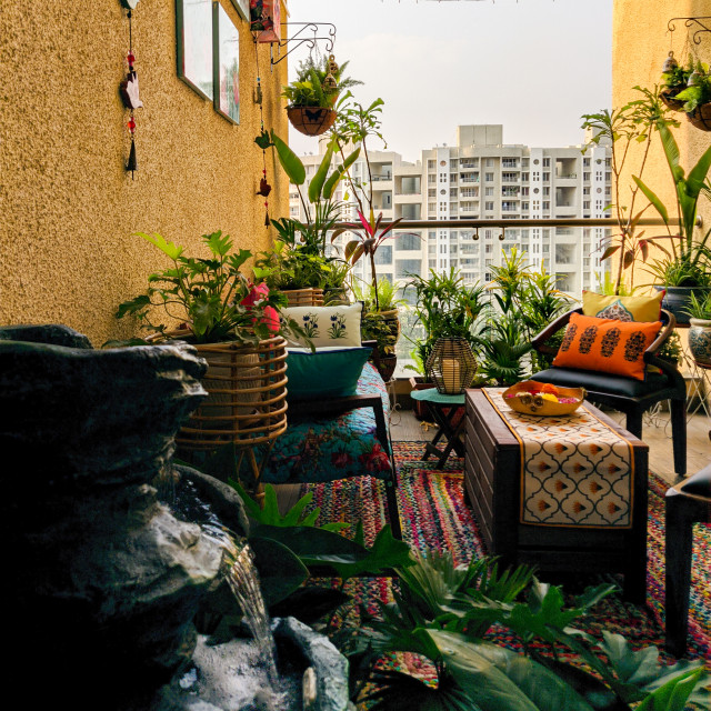 Indian Affair - インド - デッキ - プネー - Puru- Home Ensemble | Houzz (ハウズ)