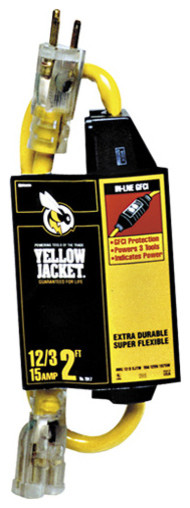Coleman 2817 Yellow Jacket Gfci Powerlite Plug 2' Yellow - Contemporary ...