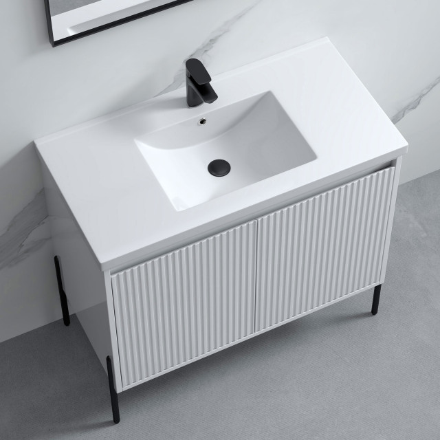 Flutie 36" Bathroom Vanity Kit - Transitional - Bathroom Vanities And ...