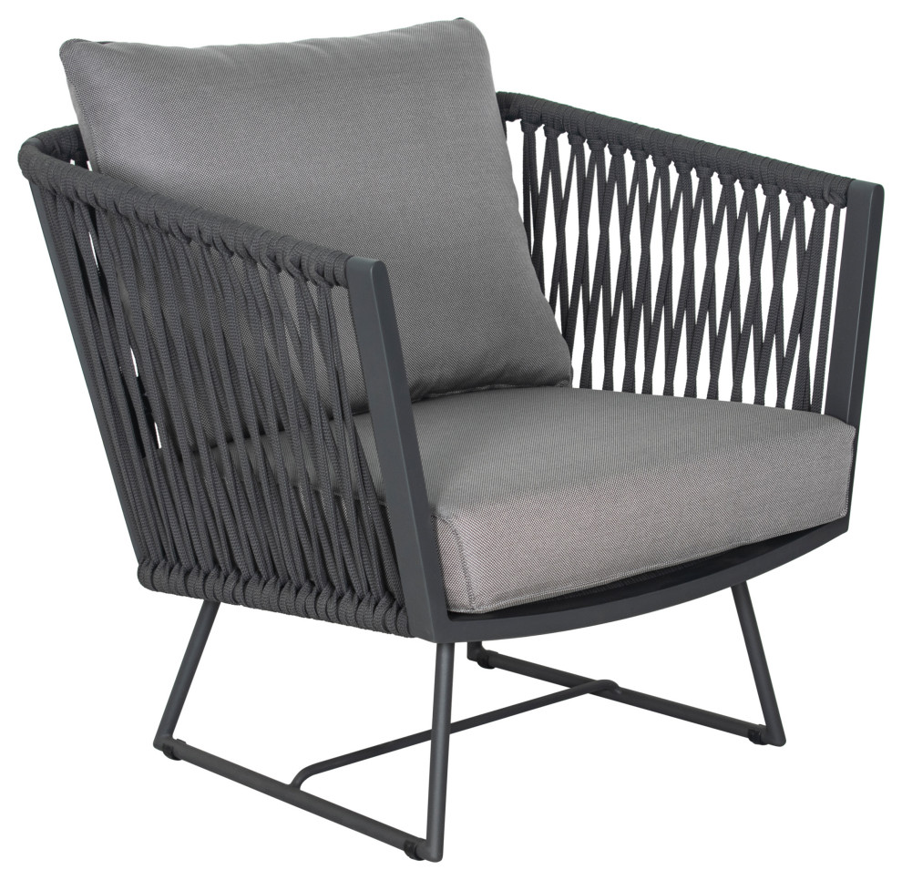 Orion Lounge Chair - Dark Pebble Outdoor Lounge Chair - Modern ...