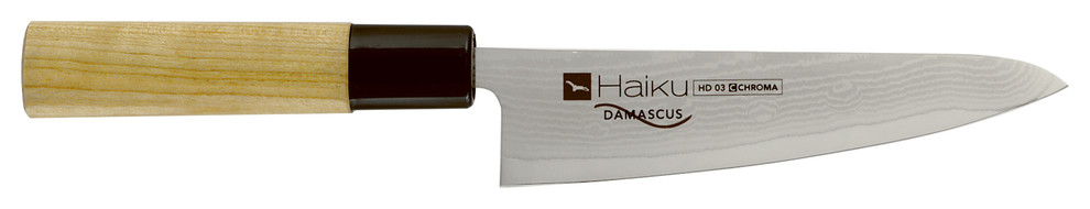 Chroma Haiku Damascus 5 3/4 Inch Chef Knife - Traditional - Chef's ...