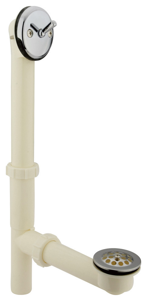 Made to Match 16" Trip Lever Waste and Overflow with Grid - Traditional ...