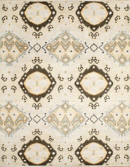 Ikat Rug, Blue, 10'1"x8', 10'1"x 8'0" - Mediterranean - Area Rugs - by ...