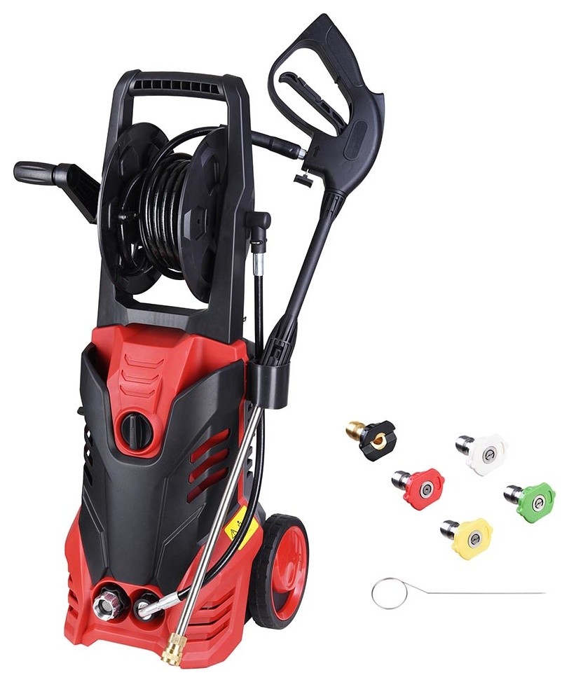 Electric Pressure Washer House Window Clean 5 Nozzle Soap Tank 3000Psi ...