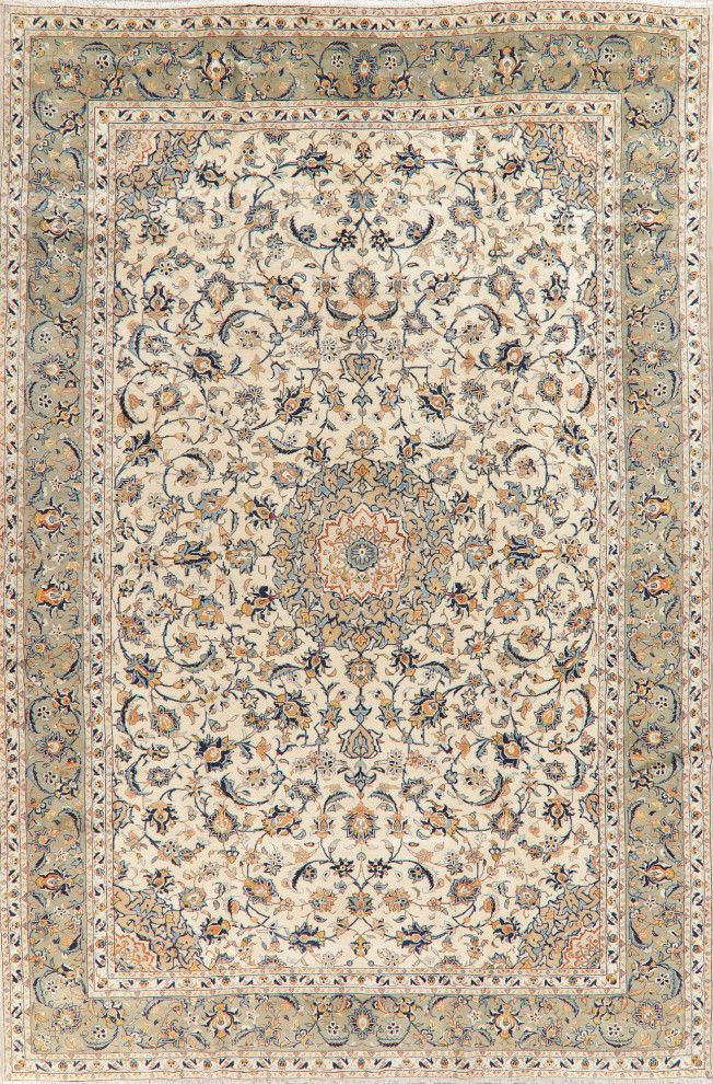 Consigned, Victorian Medallion Handmade Vintage Oriental Area Rug ...