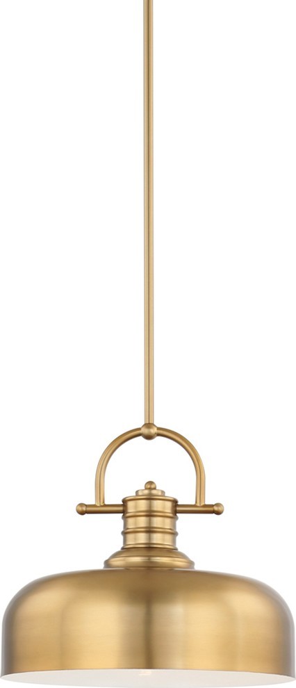 Restoration Brass Interior Pendant, Prairie Rock - Traditional ...