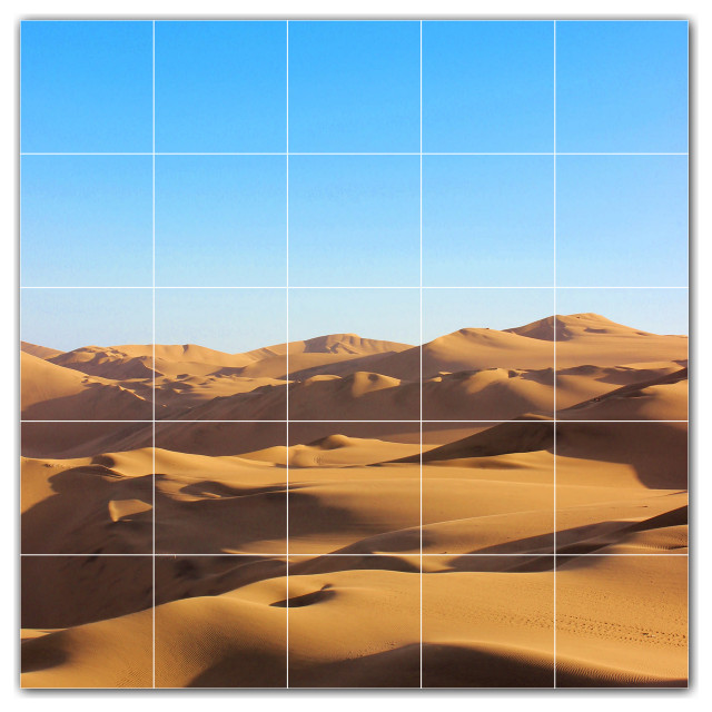 Desert Ceramic Tile Wall Mural HZ500492, 30" Wide x 30" High ...