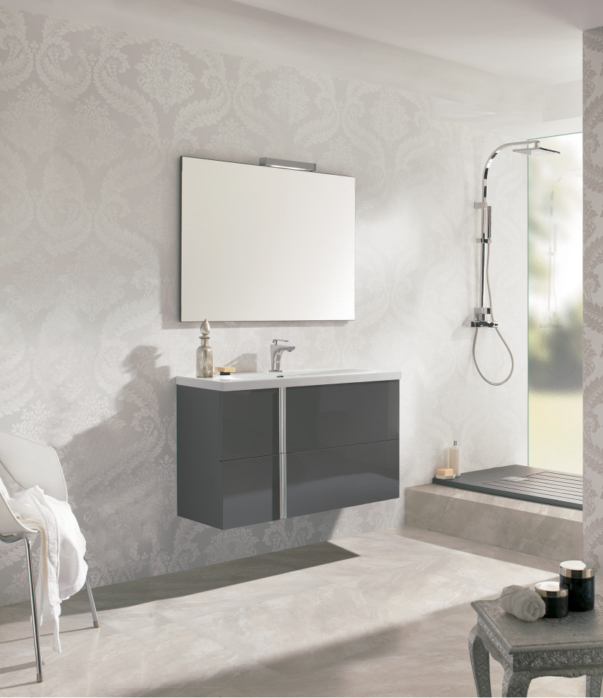 Royo Onix Collection Bathroom Vanity with Sink, 40" 2 Drawers - Modern ...