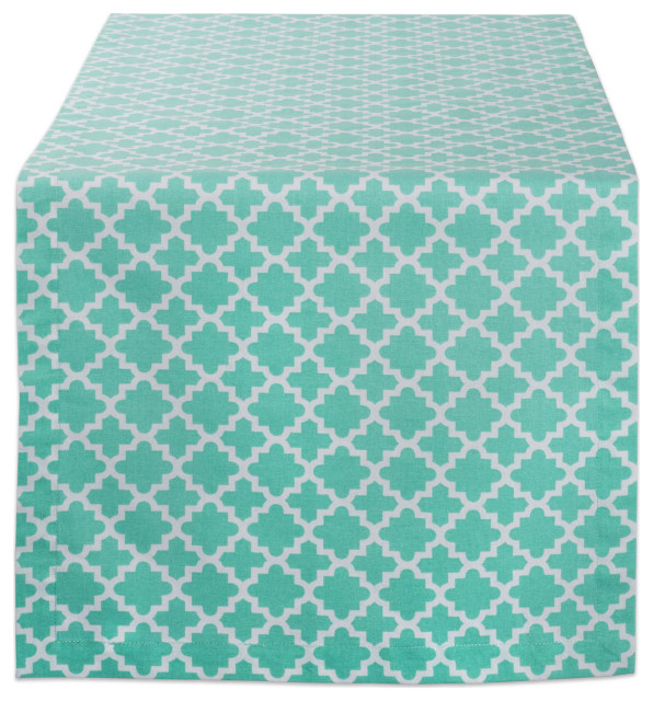 Aqua Lattice Table Runner 14X108 - Mediterranean - Table Runners - by ...