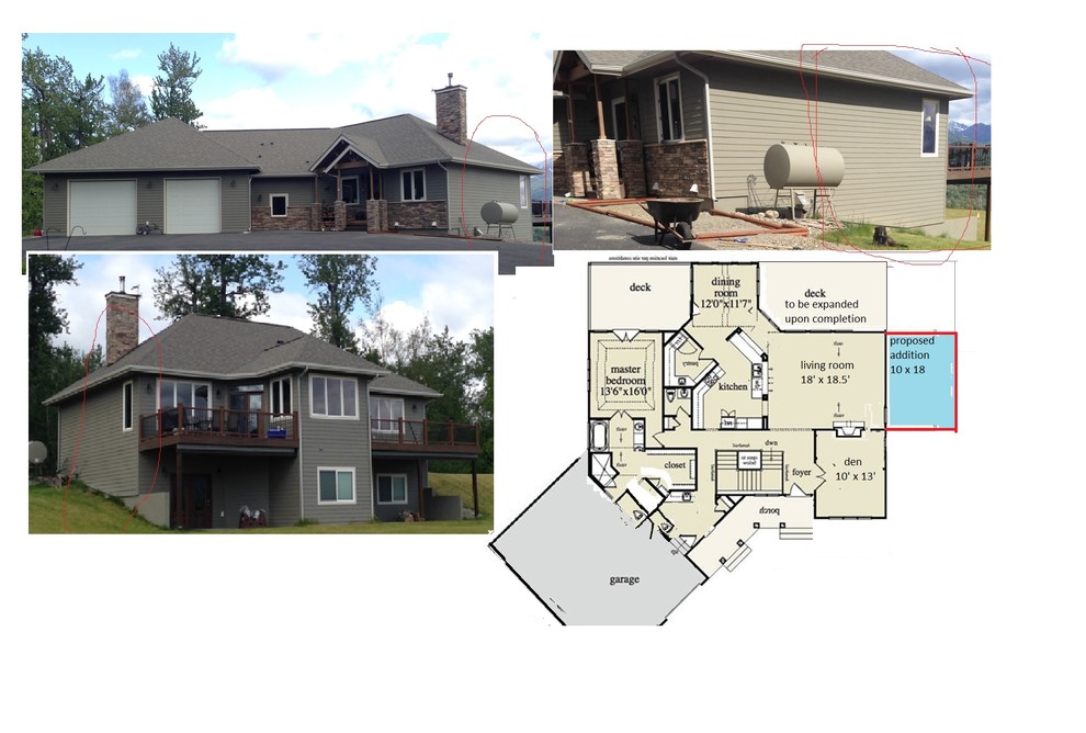 Living room addition with hip roof??