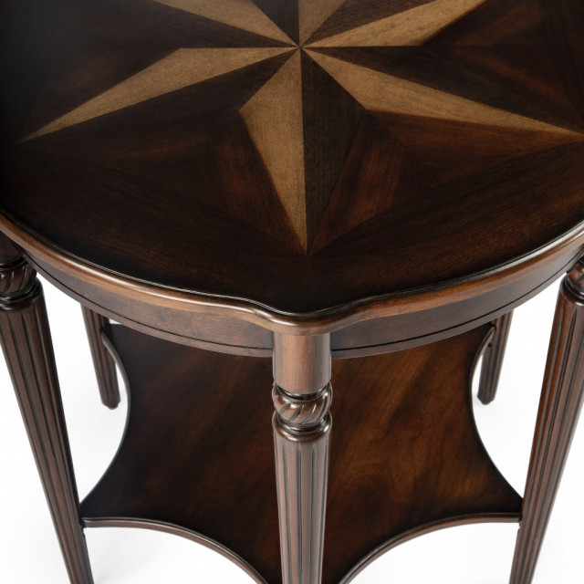 Traditional Cherry Accent Table - Traditional - Side Tables And End ...