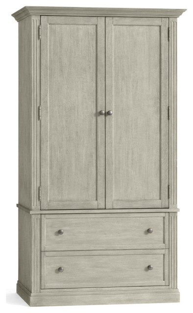 Modern Oak Extra Wide Wooden Wardrobe - French Country - Armoires And ...