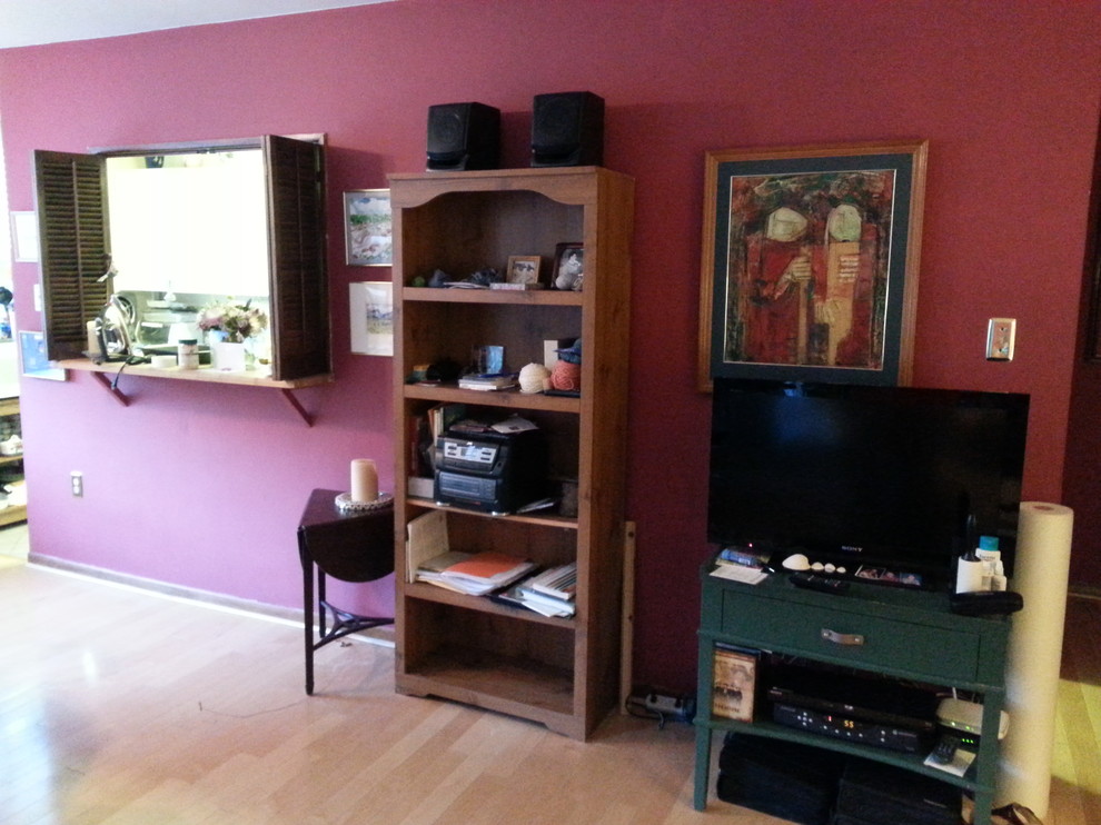 Big red wall dilemma | Houzz Forum