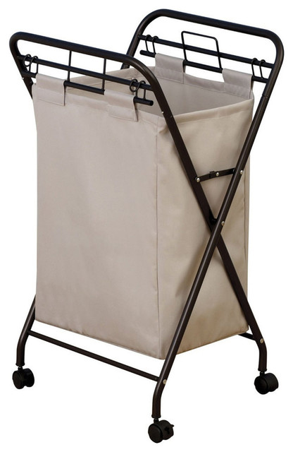 Rolling Laundry Hamper - Transitional - Hampers - by Household ...