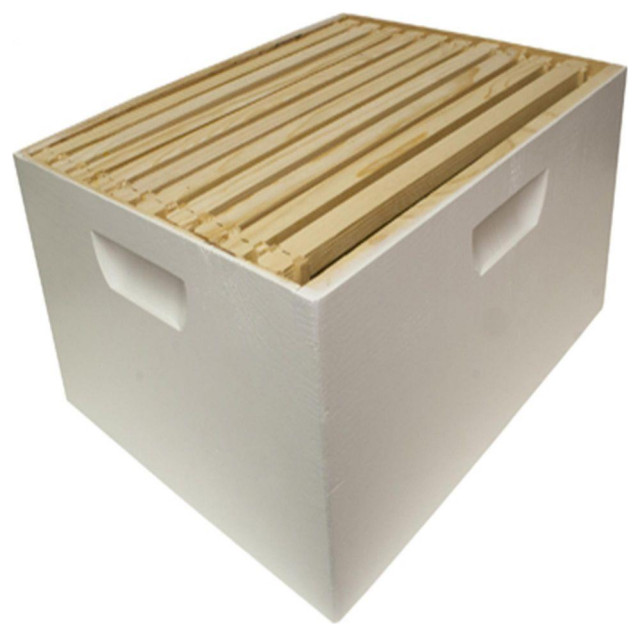 Harvest Lane Honey WWBCD-101 Deep Brood Box with 10 Frames and ...