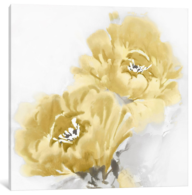 "Flower Bloom In Yellow I" by Jesse Stevens, Canvas Print, 12x12x1.5 ...