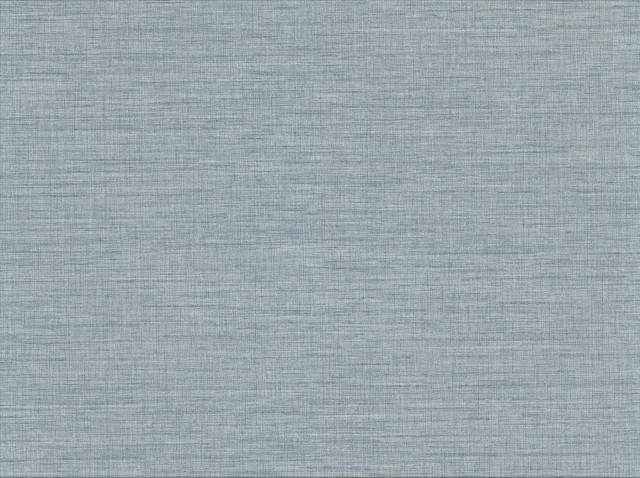 Essence Light Blue Linen Texture Wallpaper - Contemporary - Wallpaper ...