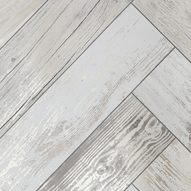 Rustic Parquet Natural and Gold Wallpaper - Farmhouse - Wallpaper - by ...