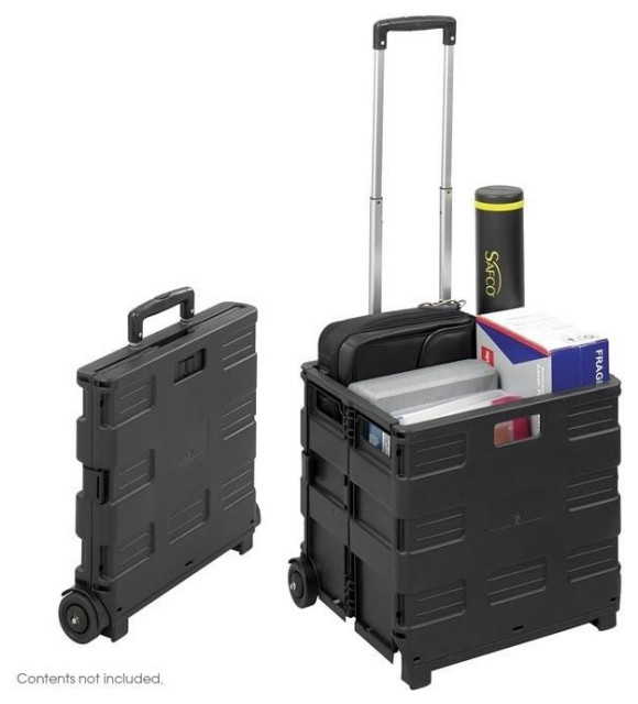 Safco Stow-Away Crate - Contemporary - Utility Carts - by Homesquare ...