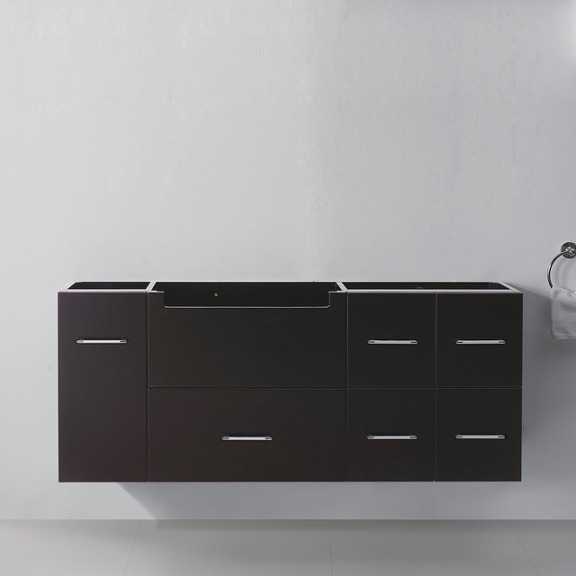 Hazel 55" Cabinet Only, Espresso - Modern - Bathroom Vanities And Sink ...