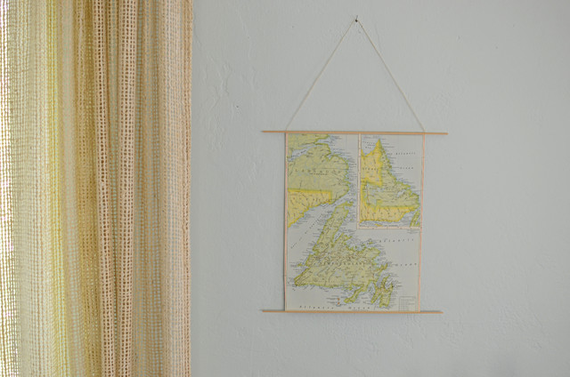 School Yourself in Making a Retro-Style Hanging Map