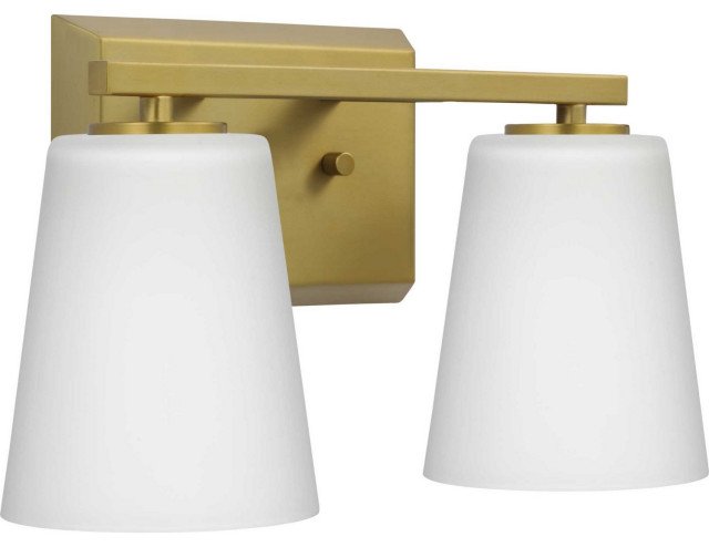 Vertex 2-Light Bath, Brushed Gold - Transitional - Bathroom Vanity ...