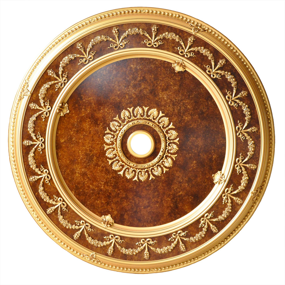 Artistry Lighting, Round 51" Burnished Gold Ceiling Medallion (ART13 ...