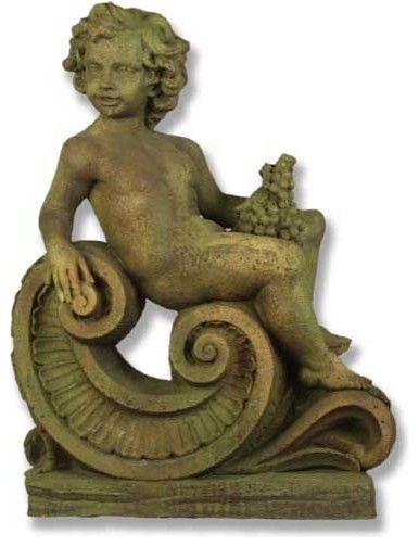 Spring Angel On Scroll 36 Garden Angel Statue - Traditional - Garden ...
