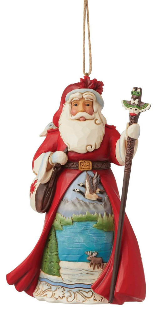 Jim Shore Canadian Santa. Claus Canada Maple Leaf, 4.5 In H X 2 In W X ...