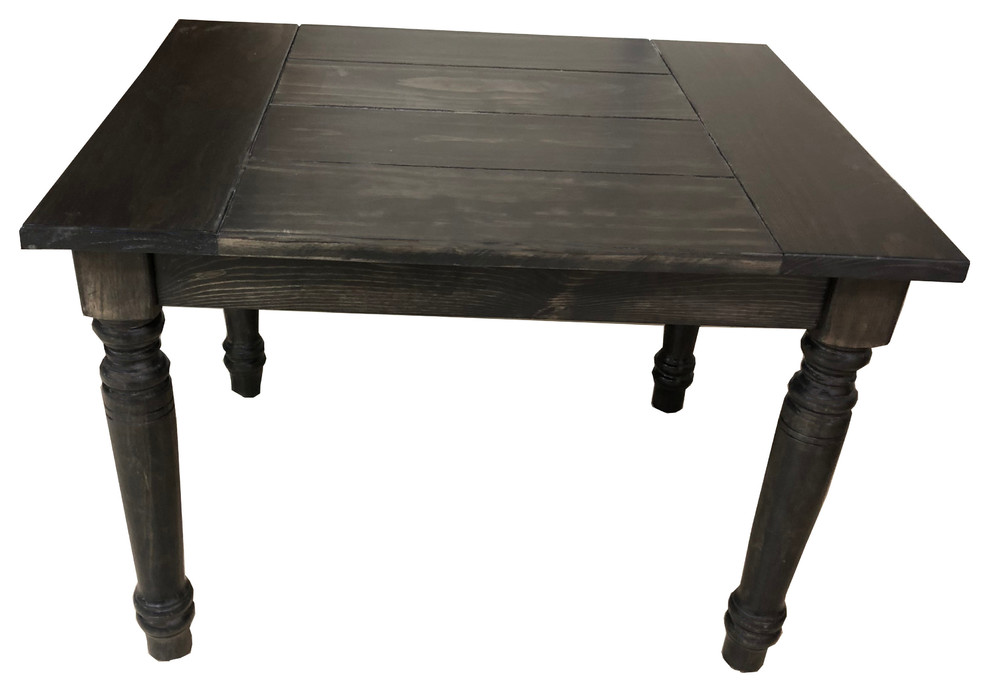Black English Farmhouse Table, 72" - Farmhouse - Dining Tables - by ...