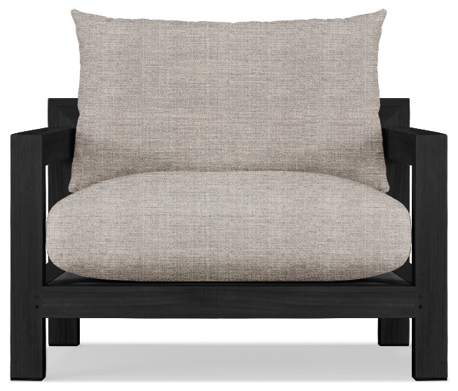 Harbour 1976 Pacific Arm Chair, Teak Burnt Charcoal - Transitional ...