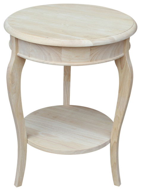 Cambria Round End Table, 18 Inch - Transitional - Side Tables And End ...