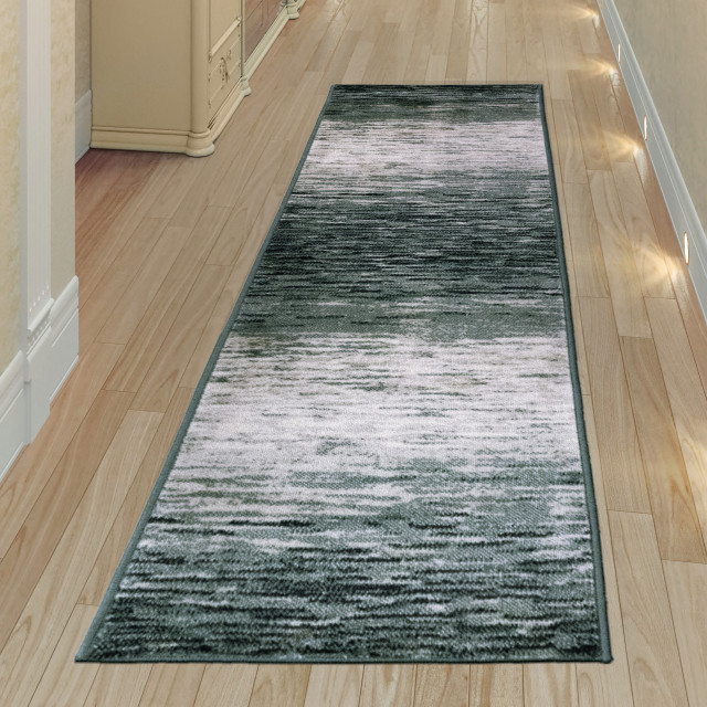 Aurora Strata Indoor Rug, 1'11"x7'6" - Contemporary - Hall And Stair ...