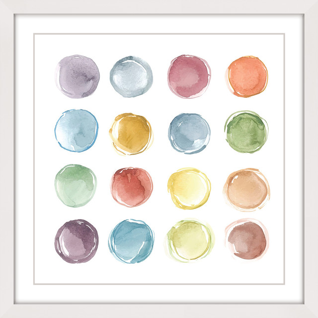 "Connect the Dots" Framed Art Print, 12x12 - Contemporary - Prints And ...