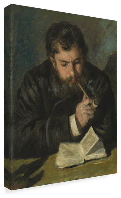 Pierre Auguste Renoir 'Claude Monet' Canvas Art, 32"x24" - Traditional - Prints And Posters - by ...