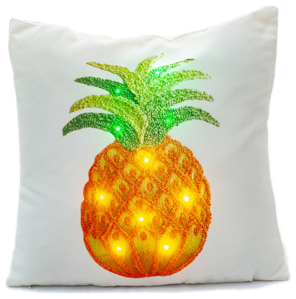 LED Pillows, Set of 2 - Tropical - Decorative Pillows - by H.I.S.C. | Houzz