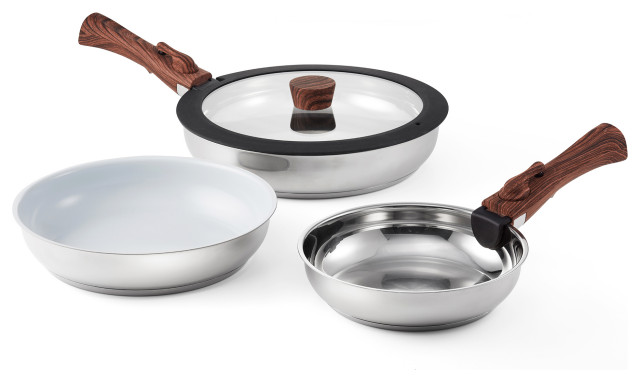 Pro Series Smart Pan Cookware Set by Ergo Chef - Modern - Frying Pans ...