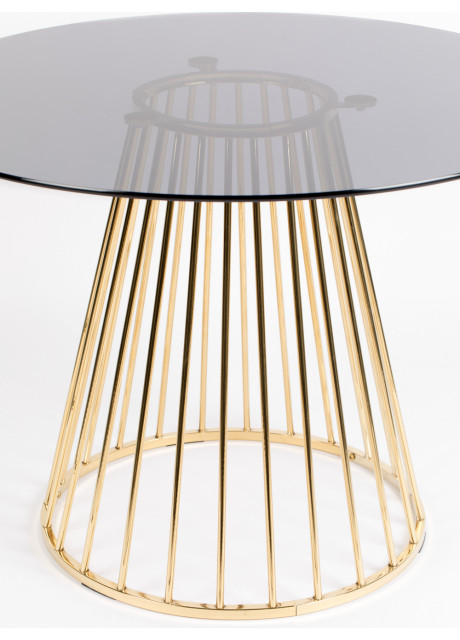 Round Glass Dining Table | DF Floris - Contemporary - Dining Tables ...