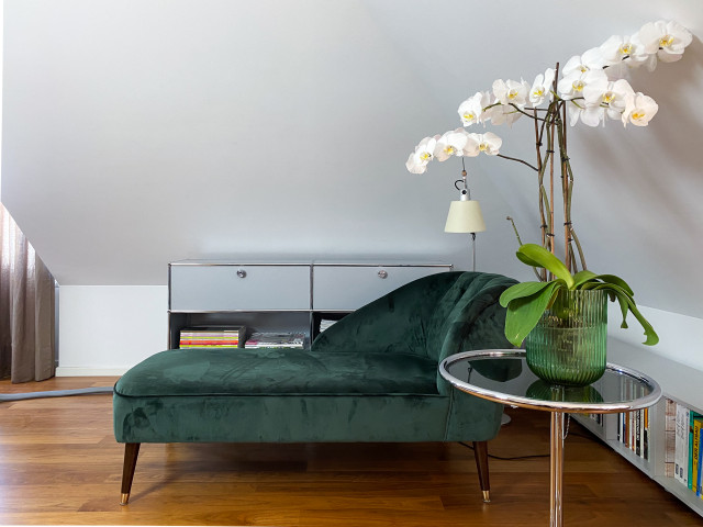 Leseecke mit Récamière - Modern - Arbeitszimmer - München - von Silvia ...